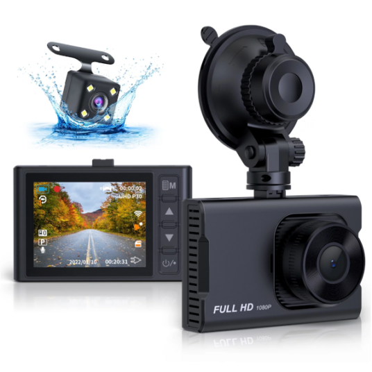 Nexpow front and rear 1080p dash cam with night vision for $40 – Goat ...